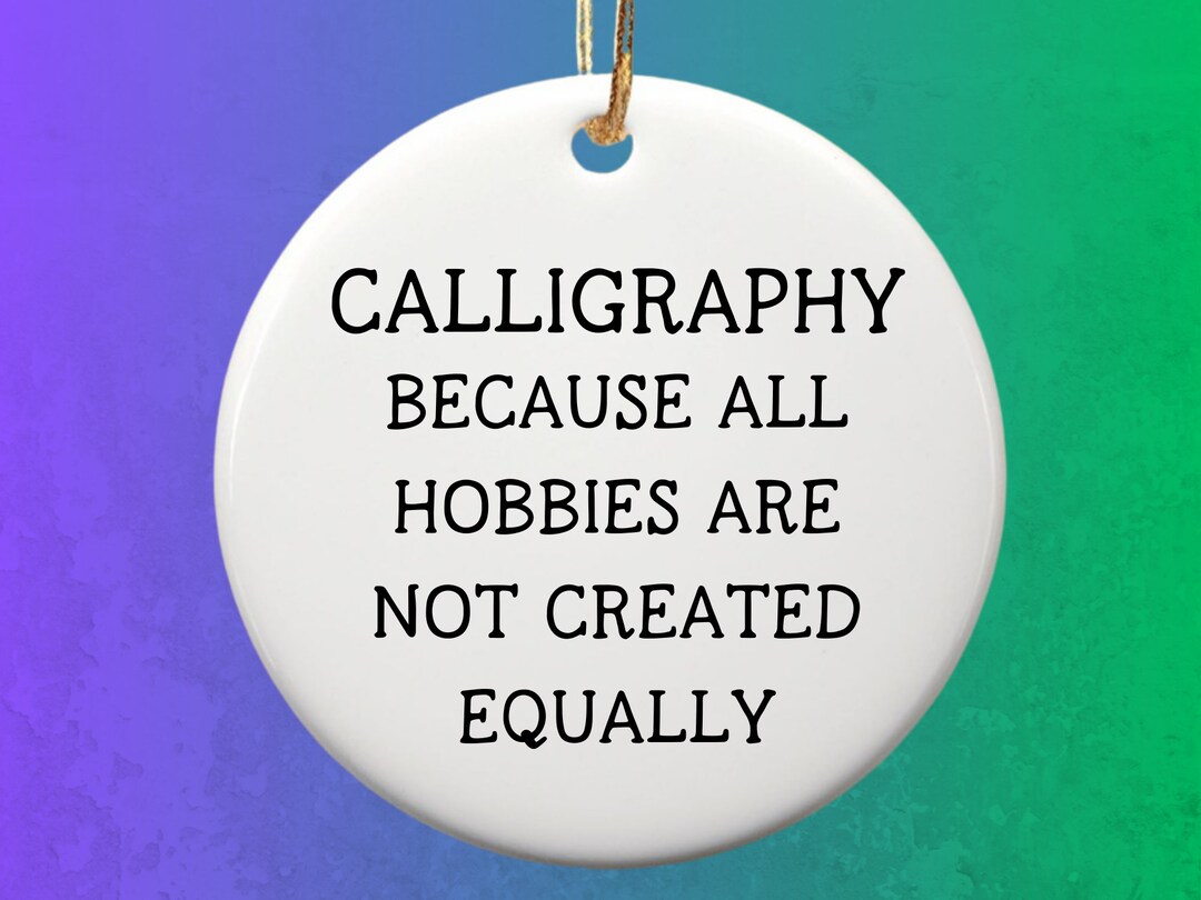 Calligraphy Gift, Calligraphy Ornament, Calligraphy Keepsake, Ornament ...