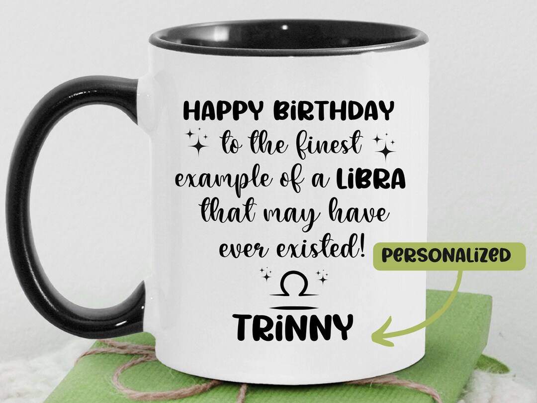 Personalized Gift for Libra, My Bestie Libra Birthday Mug for Birthday ...