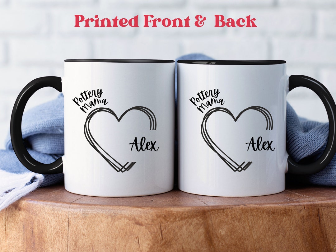 Pottery Mama Mug, Pottery Mug for Mom, Custom Gift From Children ...