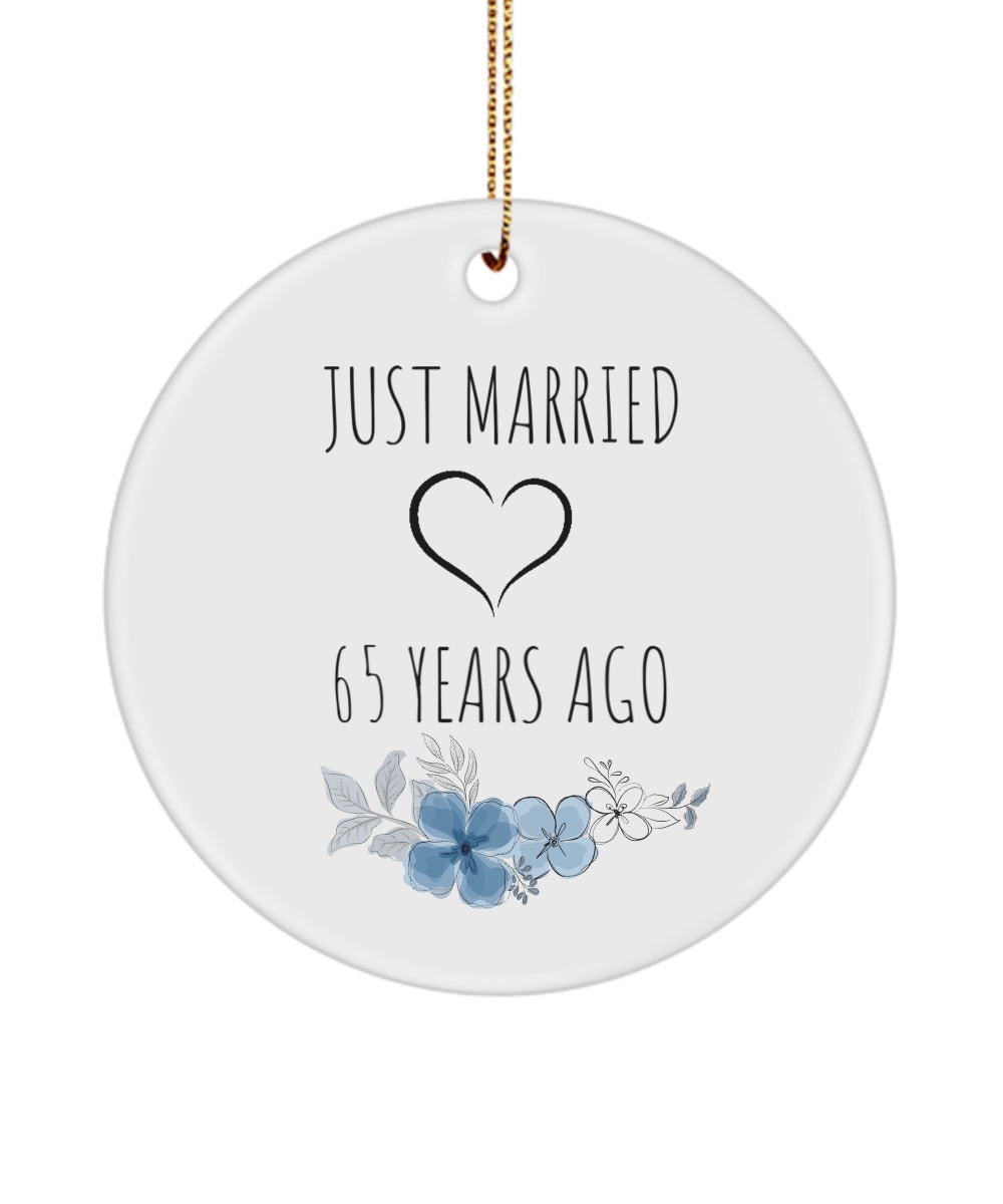 Just Married 65 Years Ago/ 65th Wedding Anniversary/ 65 Years - Etsy