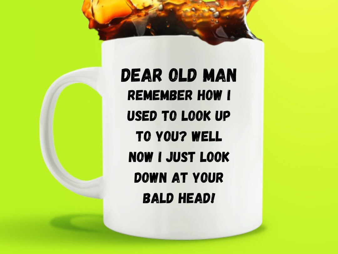 Old Man Gifts, Baldi Mug, Baldi Dad, Gift for Bald Men, Bald Gift ...