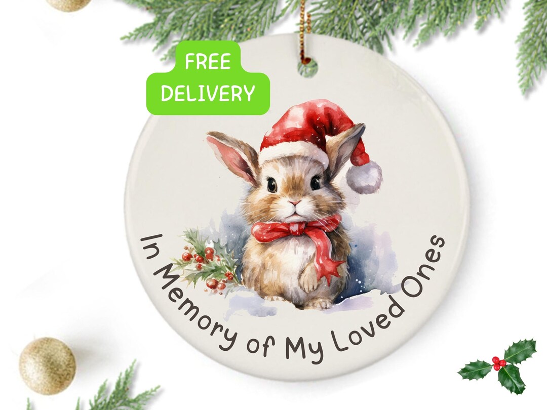 In Memory of My Loved Ones - Memorial Gift Christmas Tree Keepsake ...