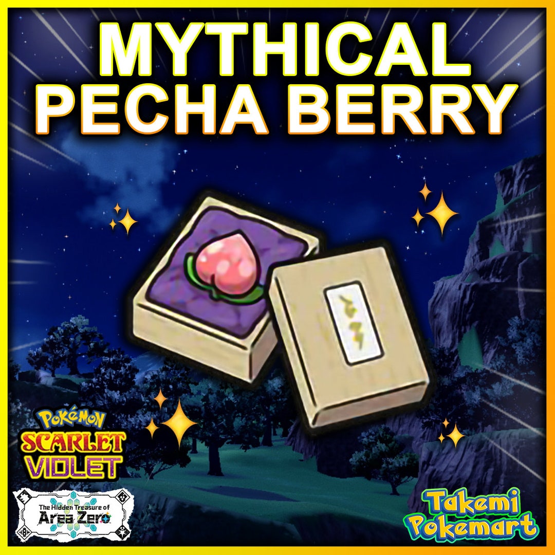 MYTHICAL PECHA BERRY Exclusive Pokemon Scarlet & Violet - Etsy