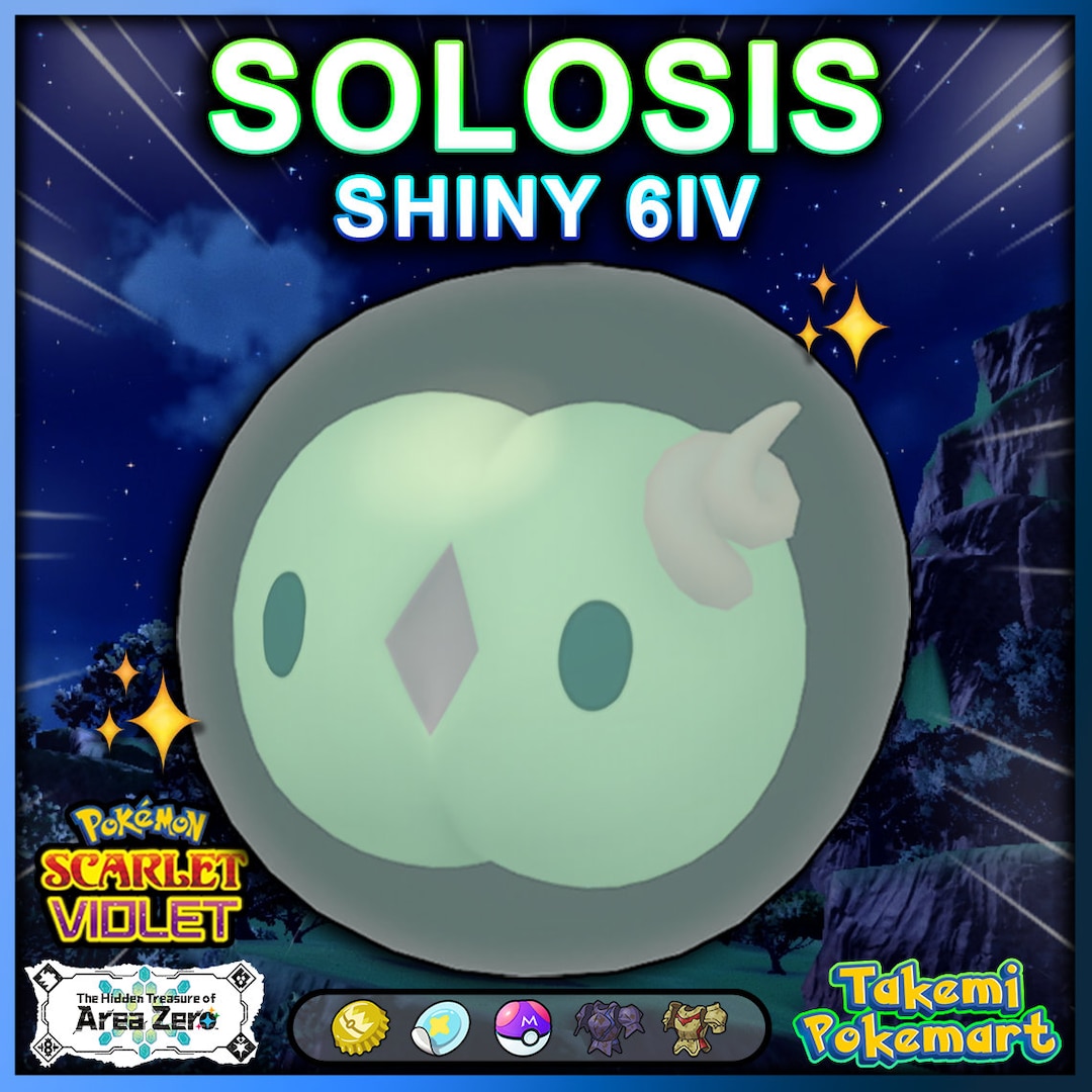 Solosis Shiny 6IV Any Item Pokemon Scarlet & Violet Fast - Etsy