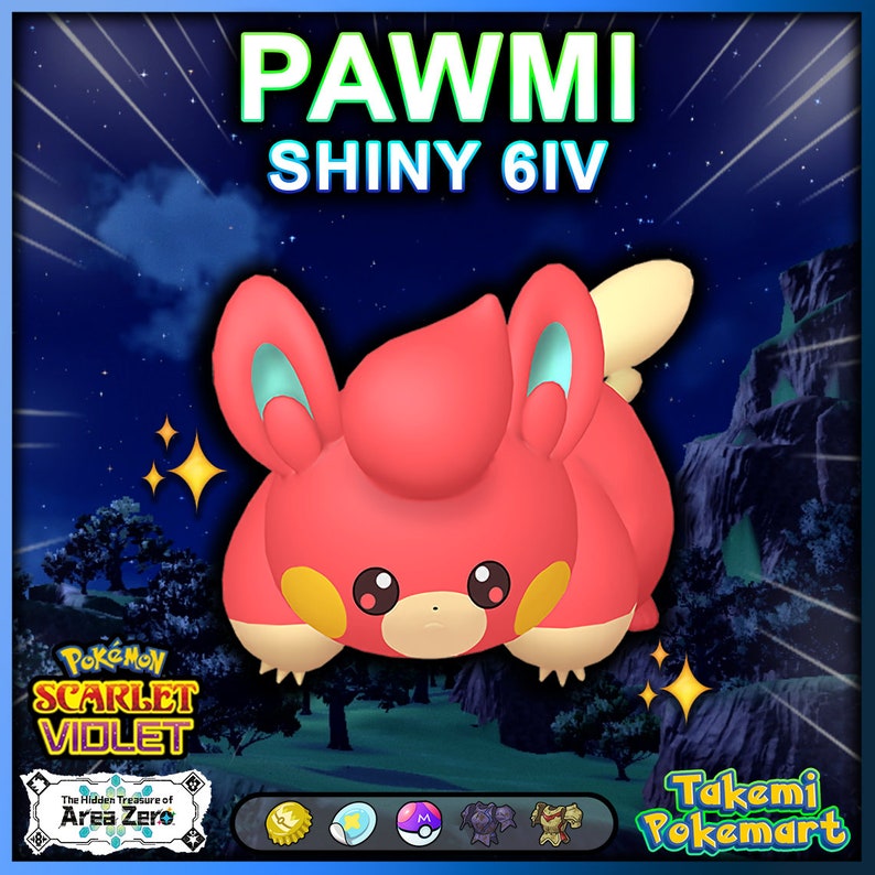 PAWMI SHINY 6IV Cualquier artículo Listo para la batalla - Etsy México