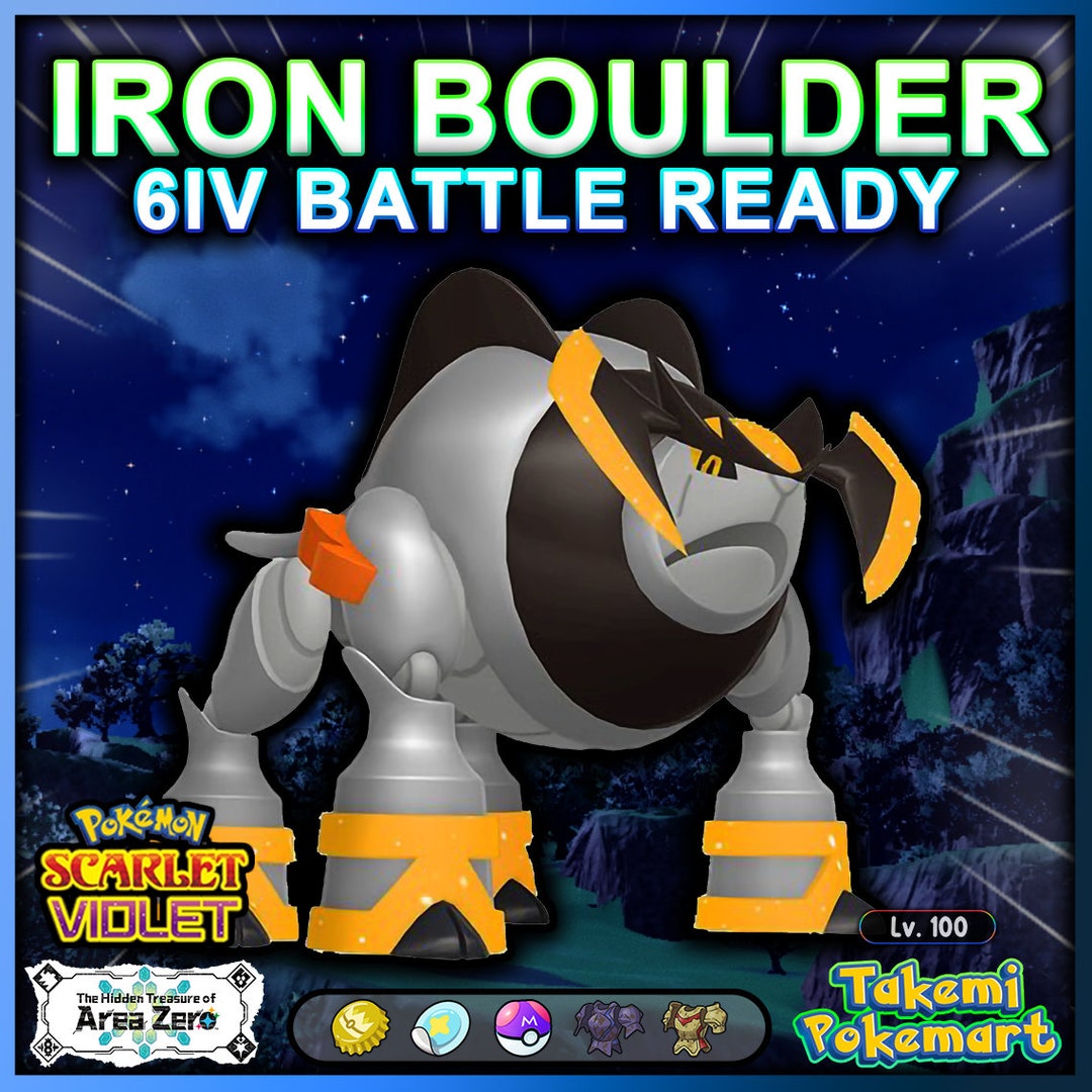 Iron Boulder 6IV ANY ITEM Pokemon Scarlet & Violet Fast Delivery - Etsy