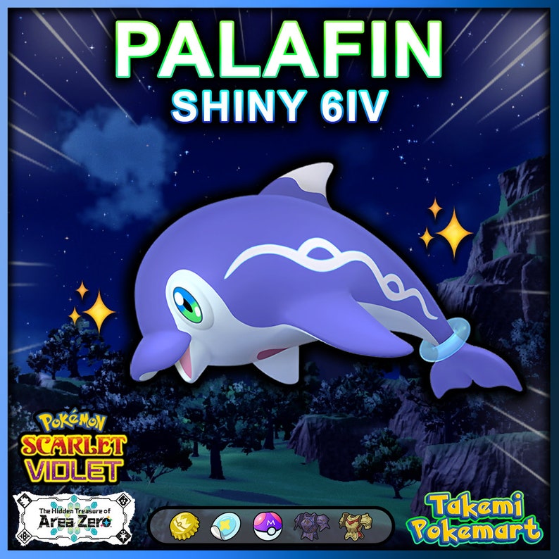 PALAFIN SHINY 6IV Any Item Ready for Competitive Battle - Etsy