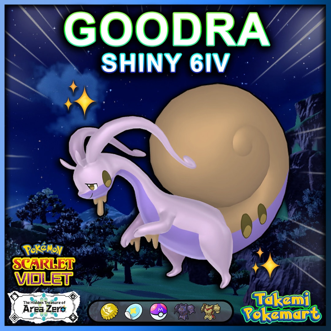 Goodra Hisuian Shiny 6IV // Pokemon Scarlet & Violet // EV Trained ...