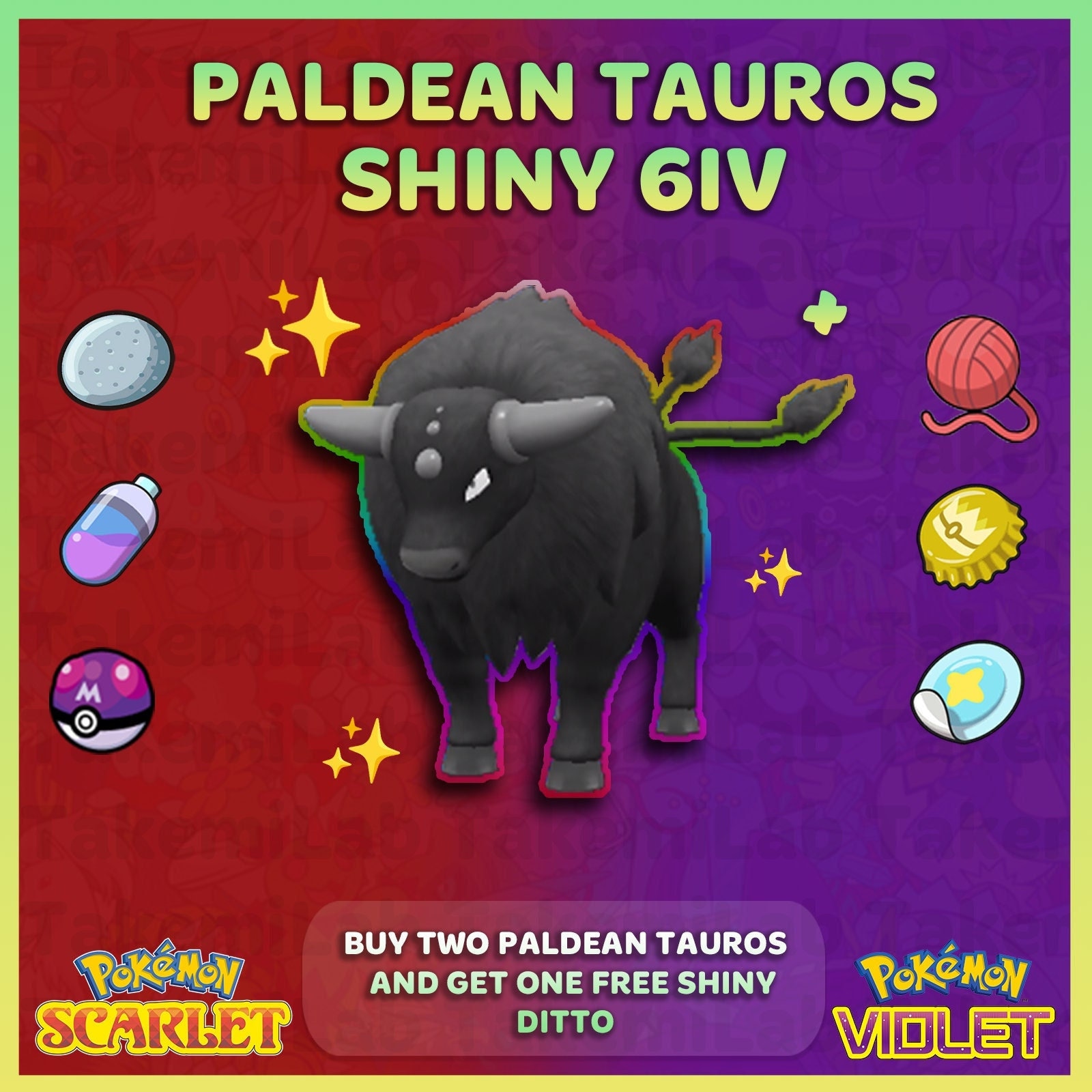 Pokemon Tauros Shiny