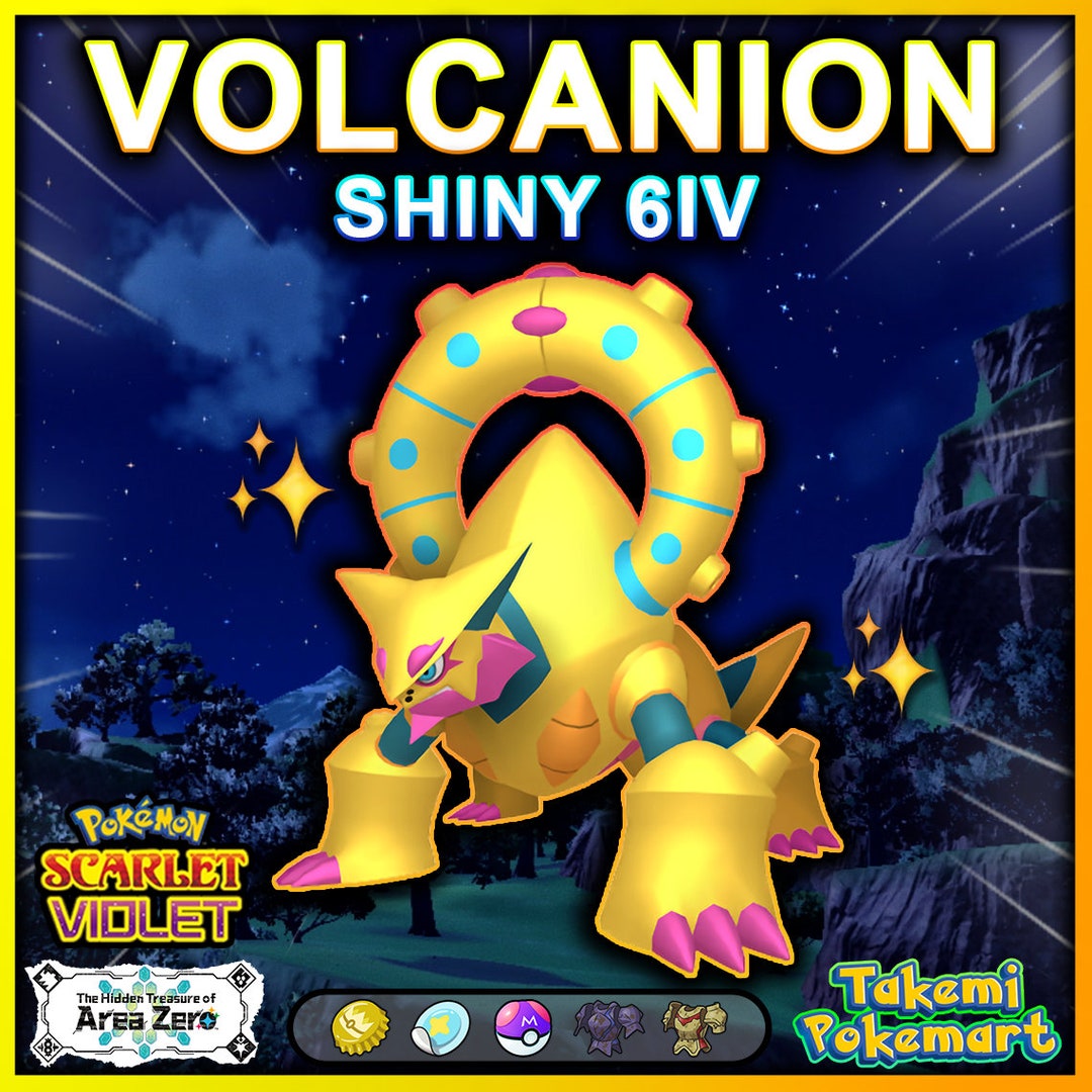 SHINY VOLCANION 6IV MASTERBALL Exclusive Pokemon Scarlet - Etsy