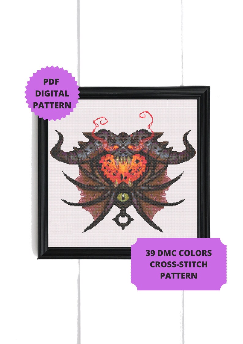 World of Warcraft, Warlock Crest, Class Crest, World of Warcraft Gift ...