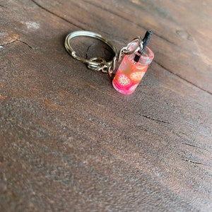Colorful Keychain, Cute Keychain for Women, Fruit Drink Keychain, Fruit ...