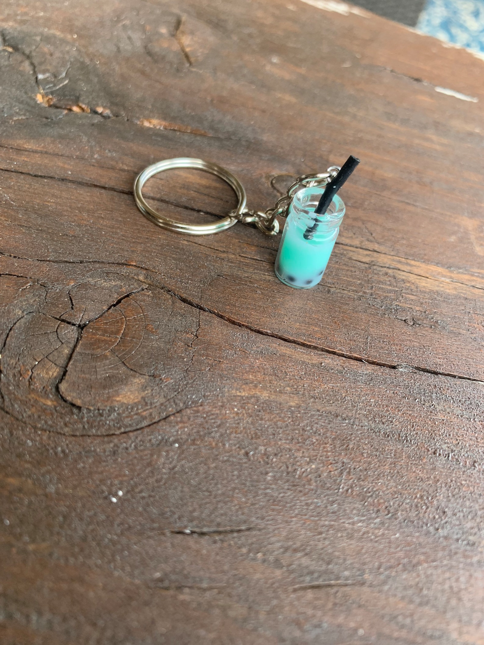 Boba Milk Tea Keychain, Mini Drink Keychain, Bubble Tea Drink Keychain ...