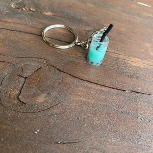 Boba Milk Tea Keychain, Mini Drink Keychain, Bubble Tea Drink Keychain ...