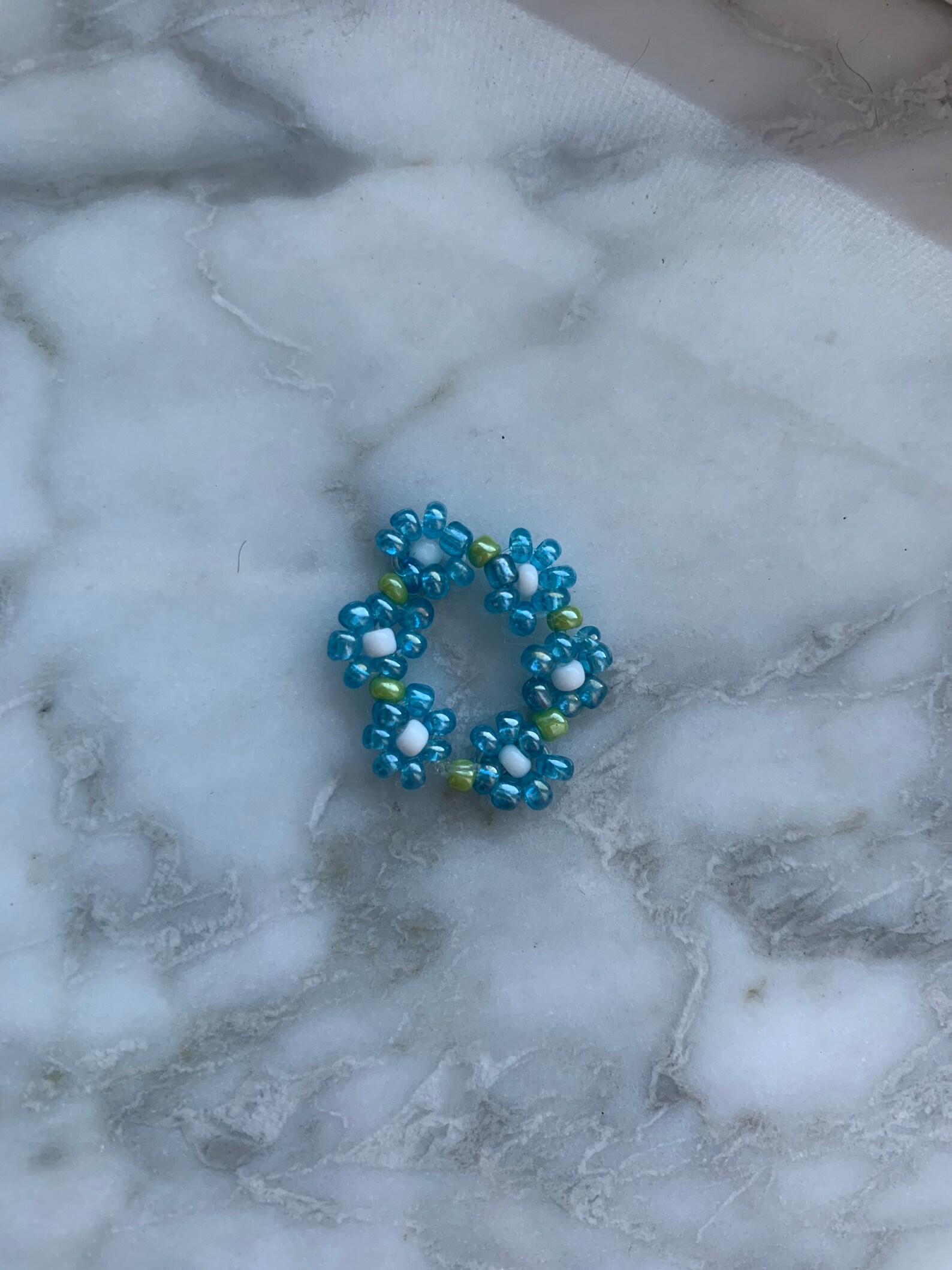 Seed Bead Flower Rings, Handmade Beaded Rings Colorful Customizable ...