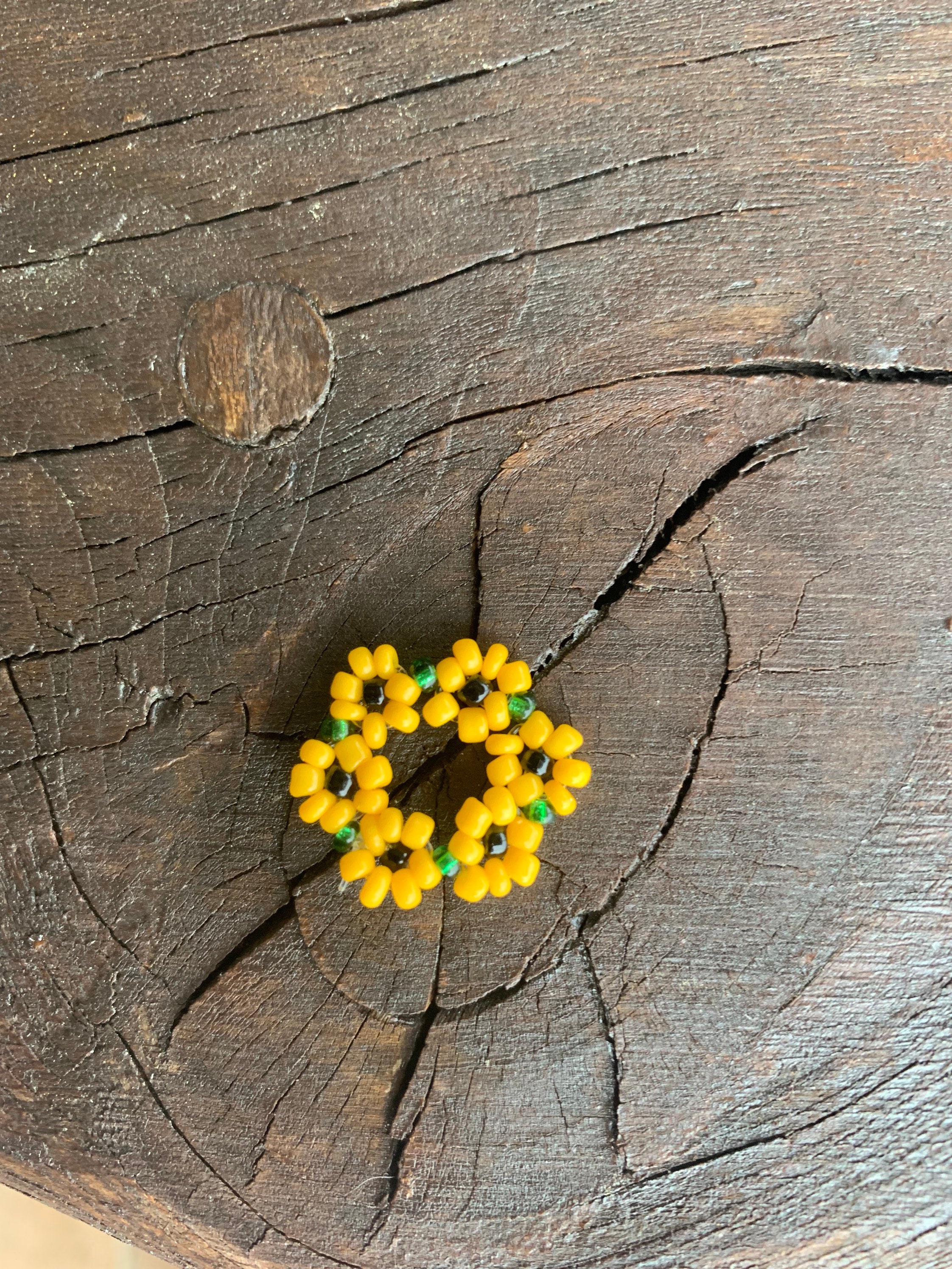 Seed Bead Floral Ring, Beaded Spring Ring - Etsy