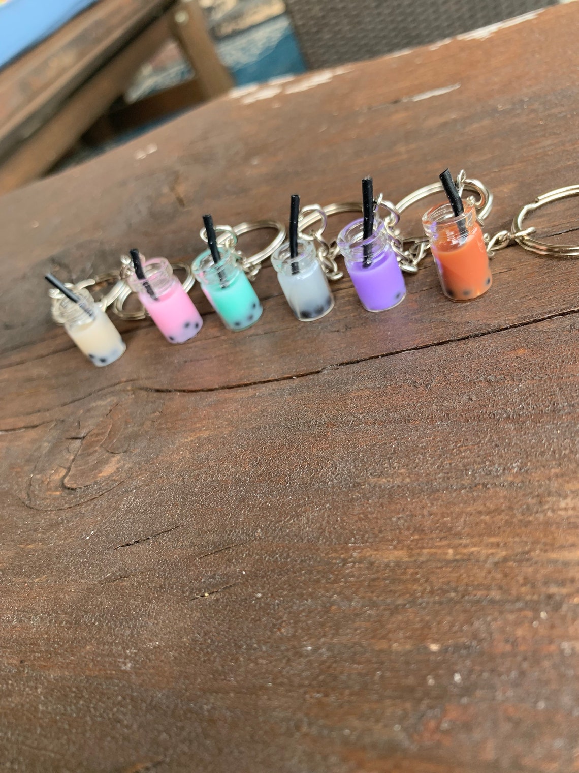 Boba Milk Tea Keychain Mini Drink Keychain Bubble Tea Drink - Etsy