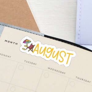 Months of the Year Stickers Set, Calendar Stickers, Journal Stickers ...