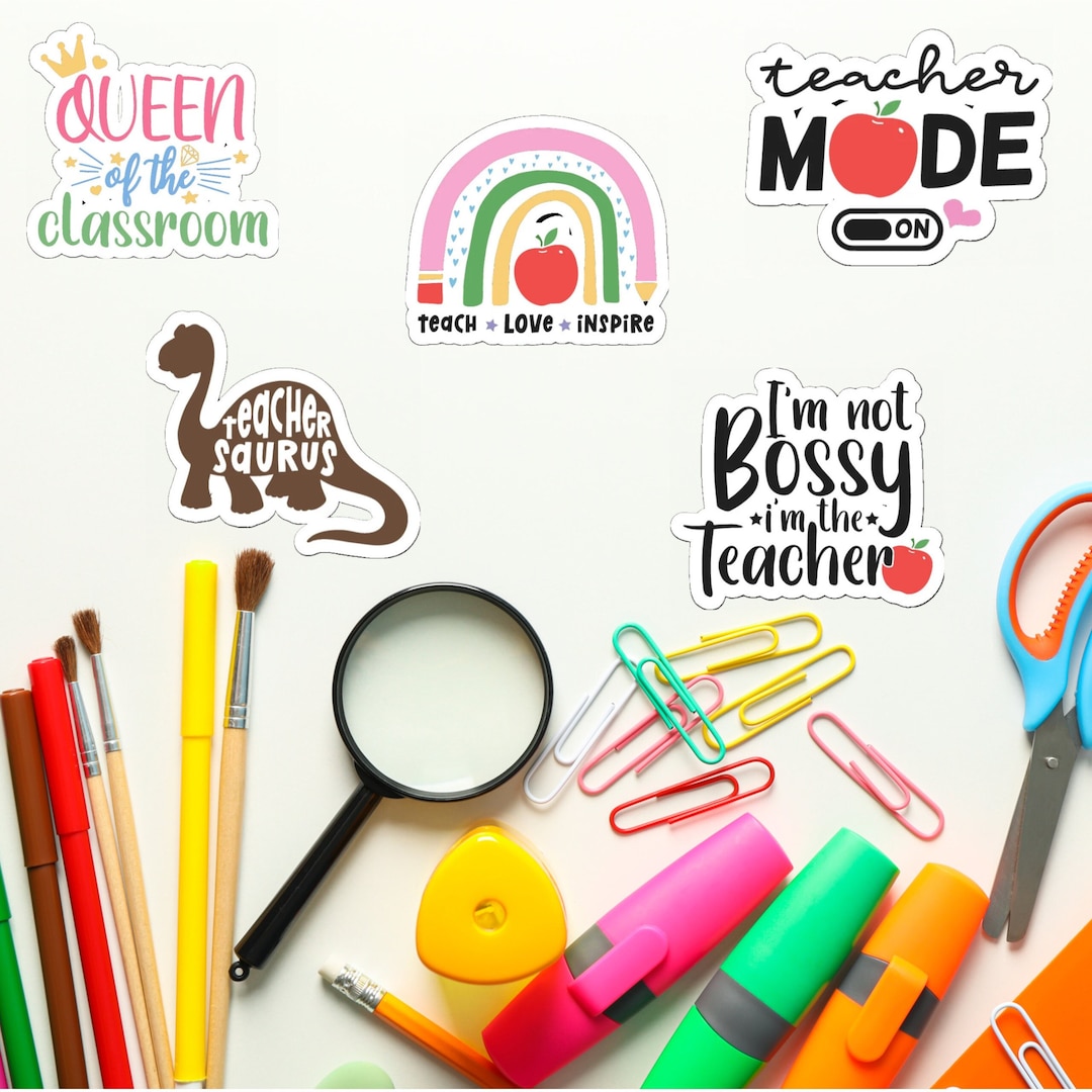 Teacher Sticker Bundle, Teacher Stickers, Classroom Stickers ...