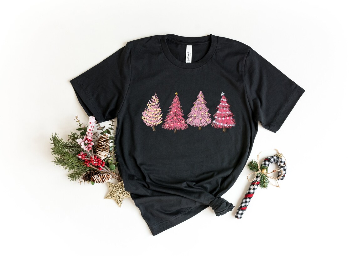 Christmas Trees Sweatshirt, Christmas Tree Sweater, Christmas Tree ...