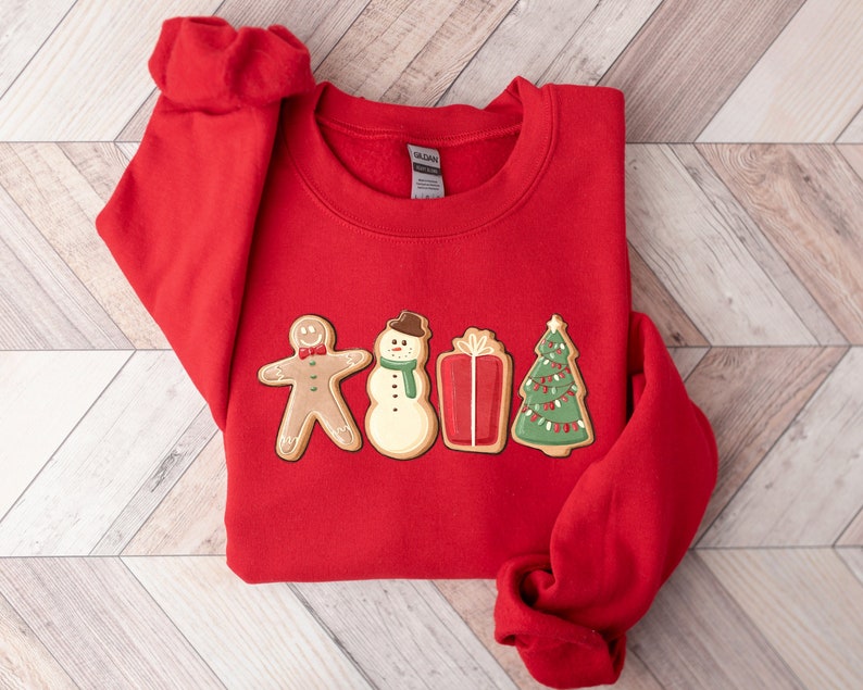Gingerbread Cookies Sweatshirt, Christmas Shirt, Christmas Sweater ...