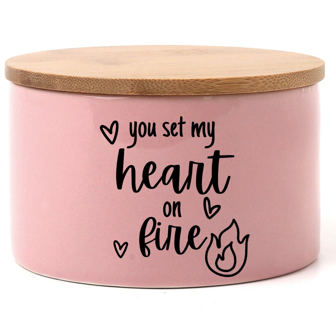 Heart on Fire SVG Valentine's Pun Candle Matches Cut File Cricut ...
