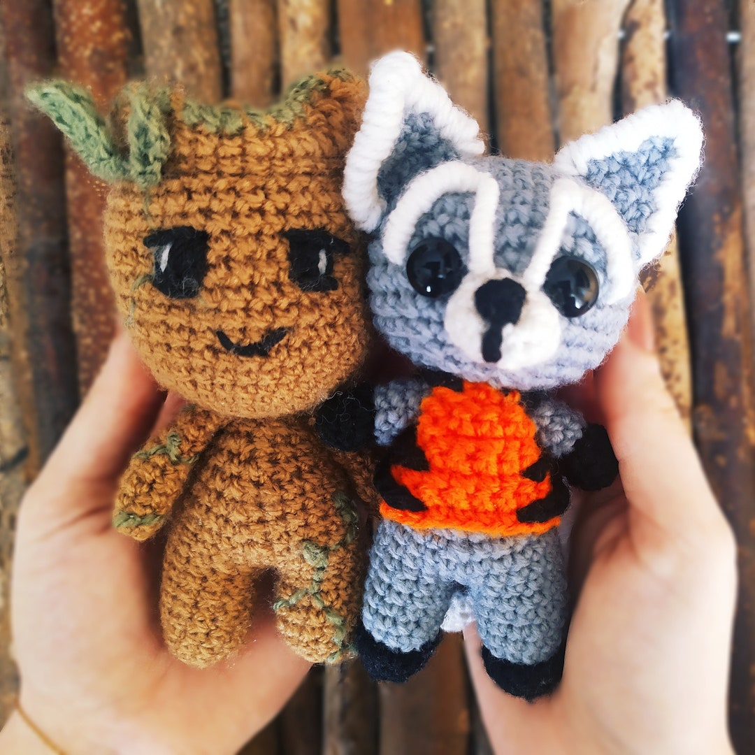 Rocket Racoon Crochet Pattern, Rocket Racoon Amigurumi Pattern, Rocket ...
