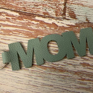 Custom Leather Keychain Dad Keychain Mom Keychain Leather Key Ring ...