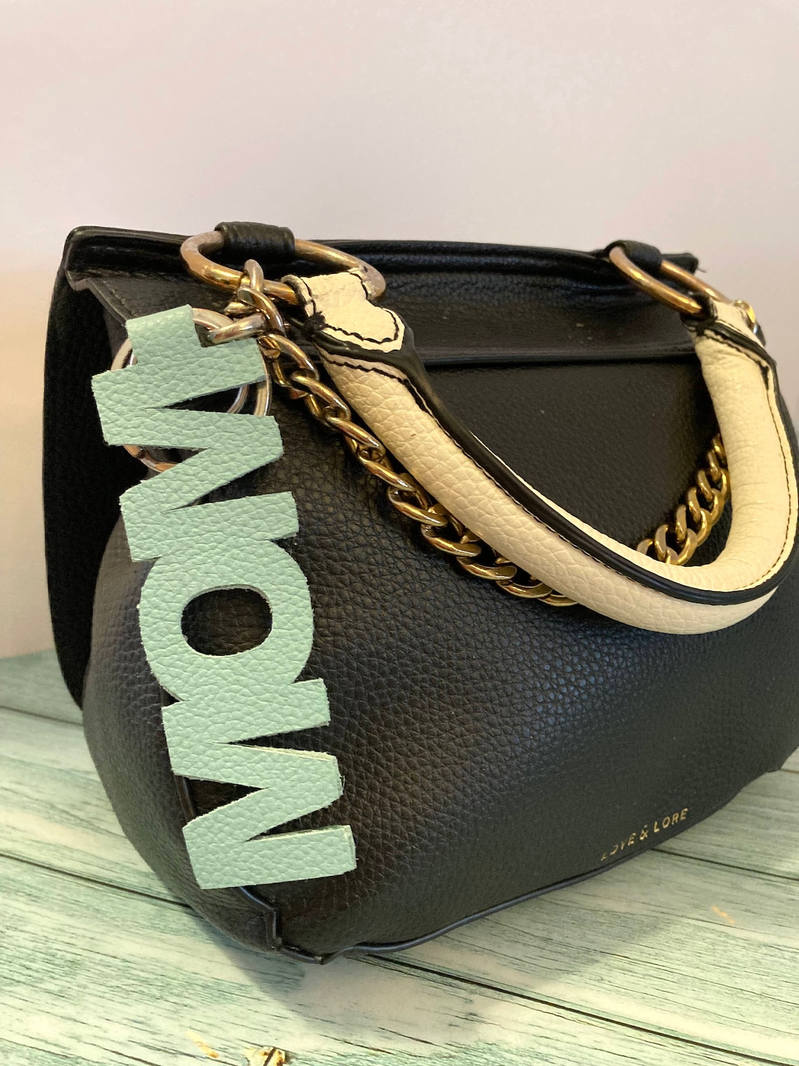 Custom Leather Keychain Dad Keychain Mom Keychain Leather Key Ring ...