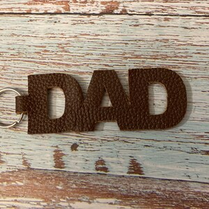 Custom Leather Keychain Dad Keychain Mom Keychain Leather Key Ring ...