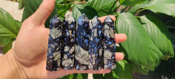 Natural Blue Que Sera Aka Llanite Obelisk Tower Point Crystal - Etsy