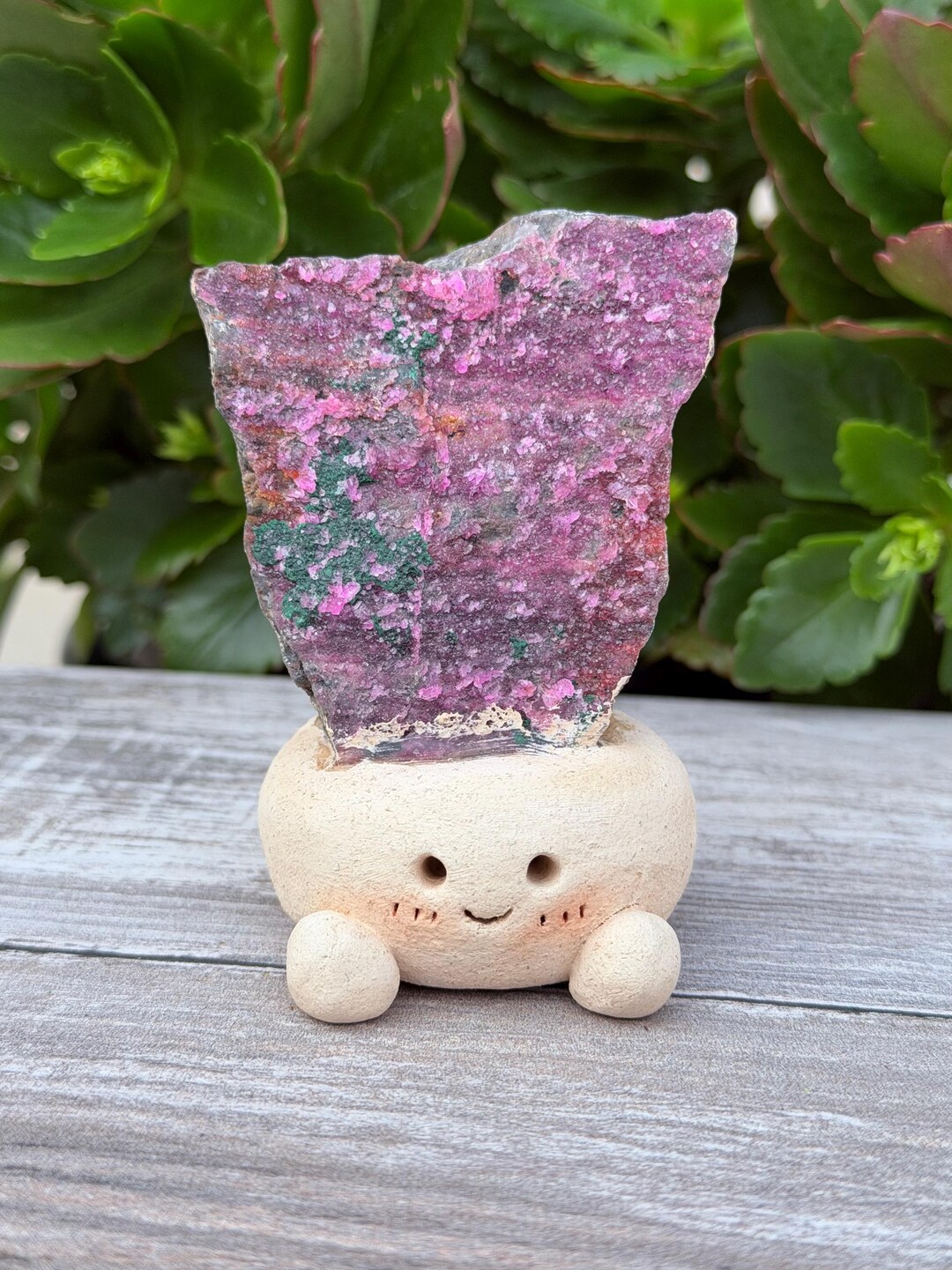 Handmade Sparkling Pink Cobalt Calcite Crystal Sculpture Figurine ...