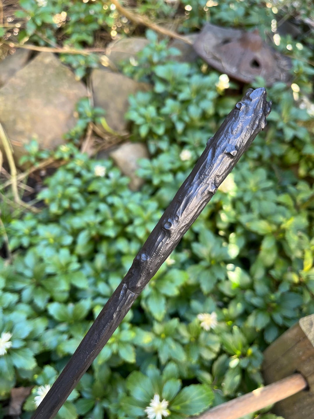 Ebony Wand, 14 Inches, Dragon Heartstring - Etsy