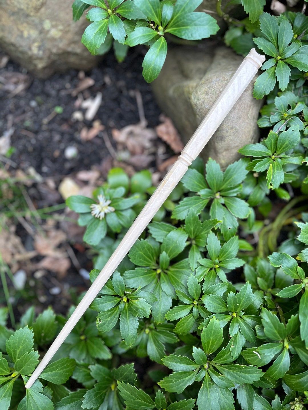 Handcarved Holly Wand - Etsy