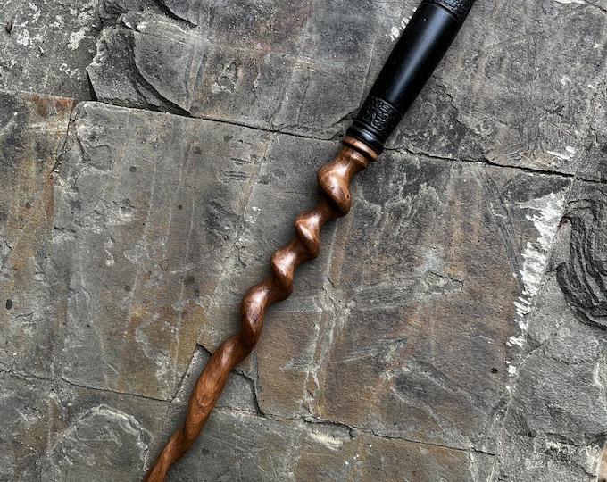 Ebony Handle, Walnut Blade Wand - Etsy