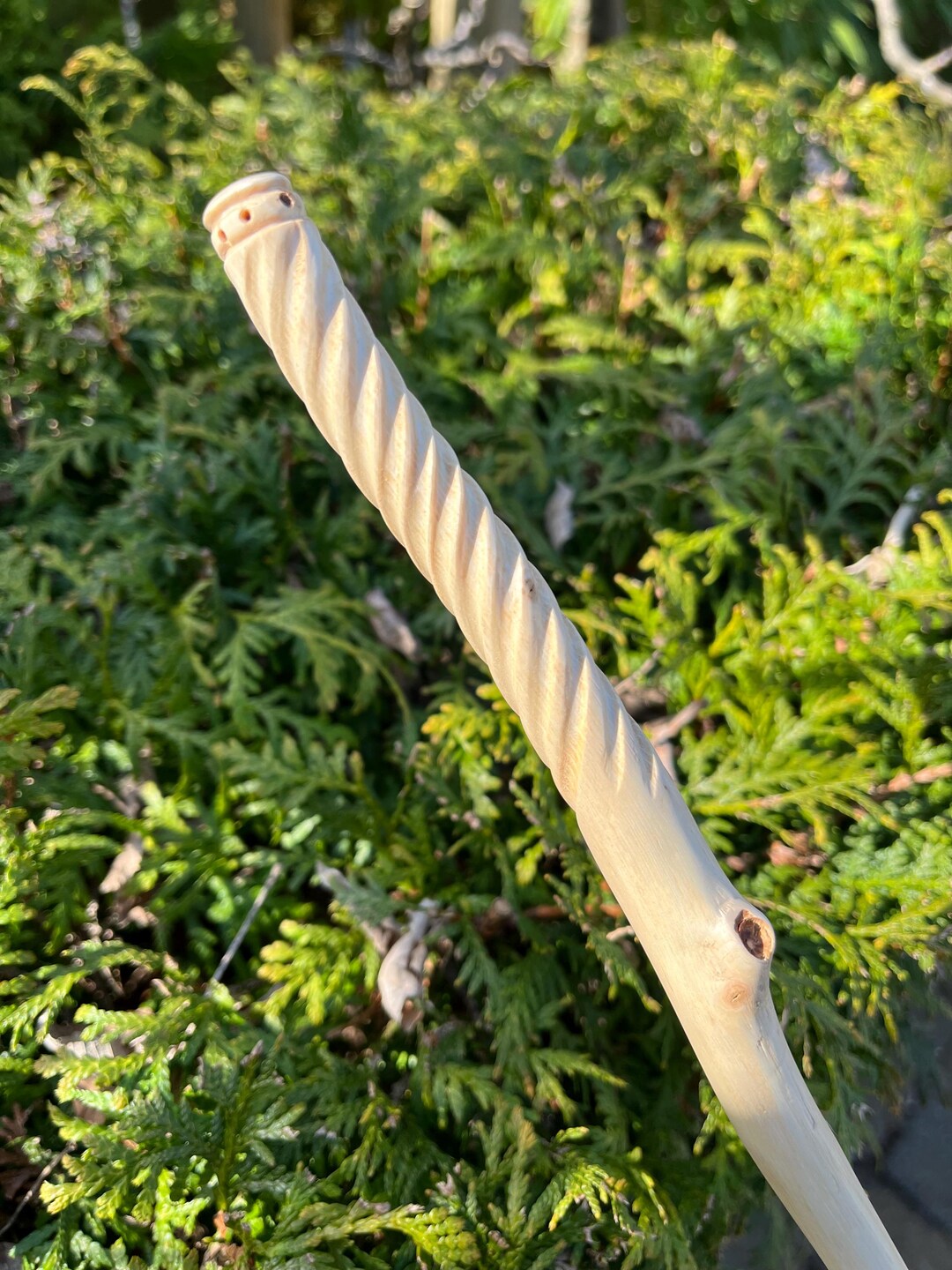 Pear Wand, 14 1/4 Inches Long, Unicorn Hair - Etsy