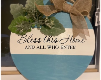 Christian Front Door Sign | Etsy