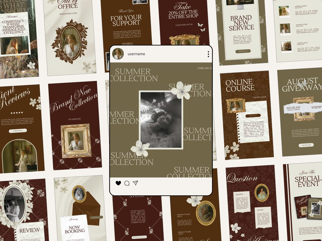 Canva Instagram Stories and Posts Bundle, Editable Templates, Small ...