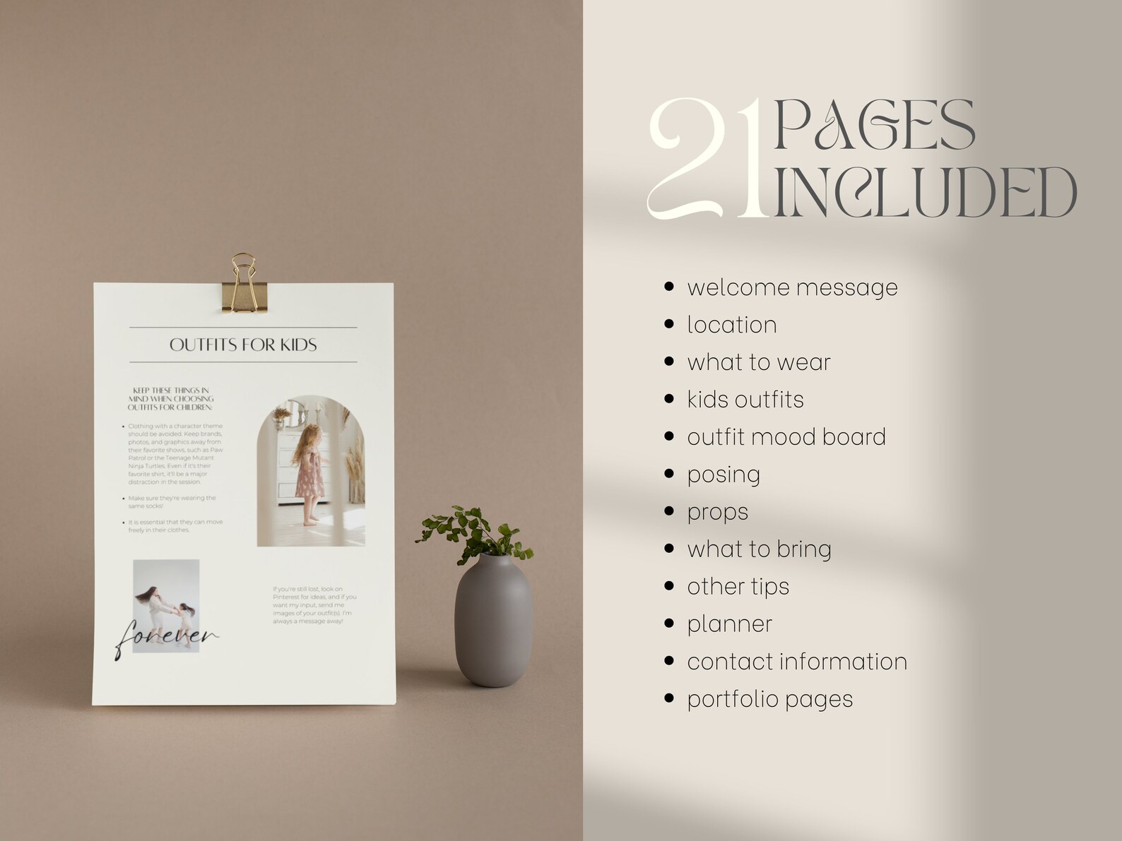 CANVA Modern Family Session Client Guide With Content, Pre-written ...