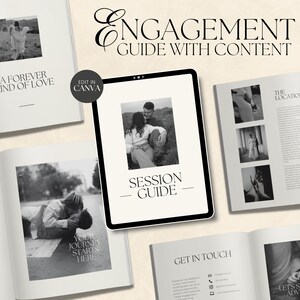 CANVA Modern Minimalist Client Engagement Session Style Guide With Content, Pre-written Couples ...