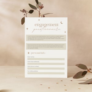 Photography Session Client Questionnaire Form Bundle, Wedding ...