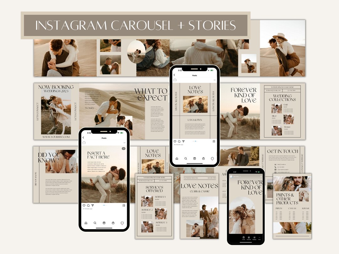 CANVA Modern Instagram Bundle Pack for Photographer IG Post - Etsy