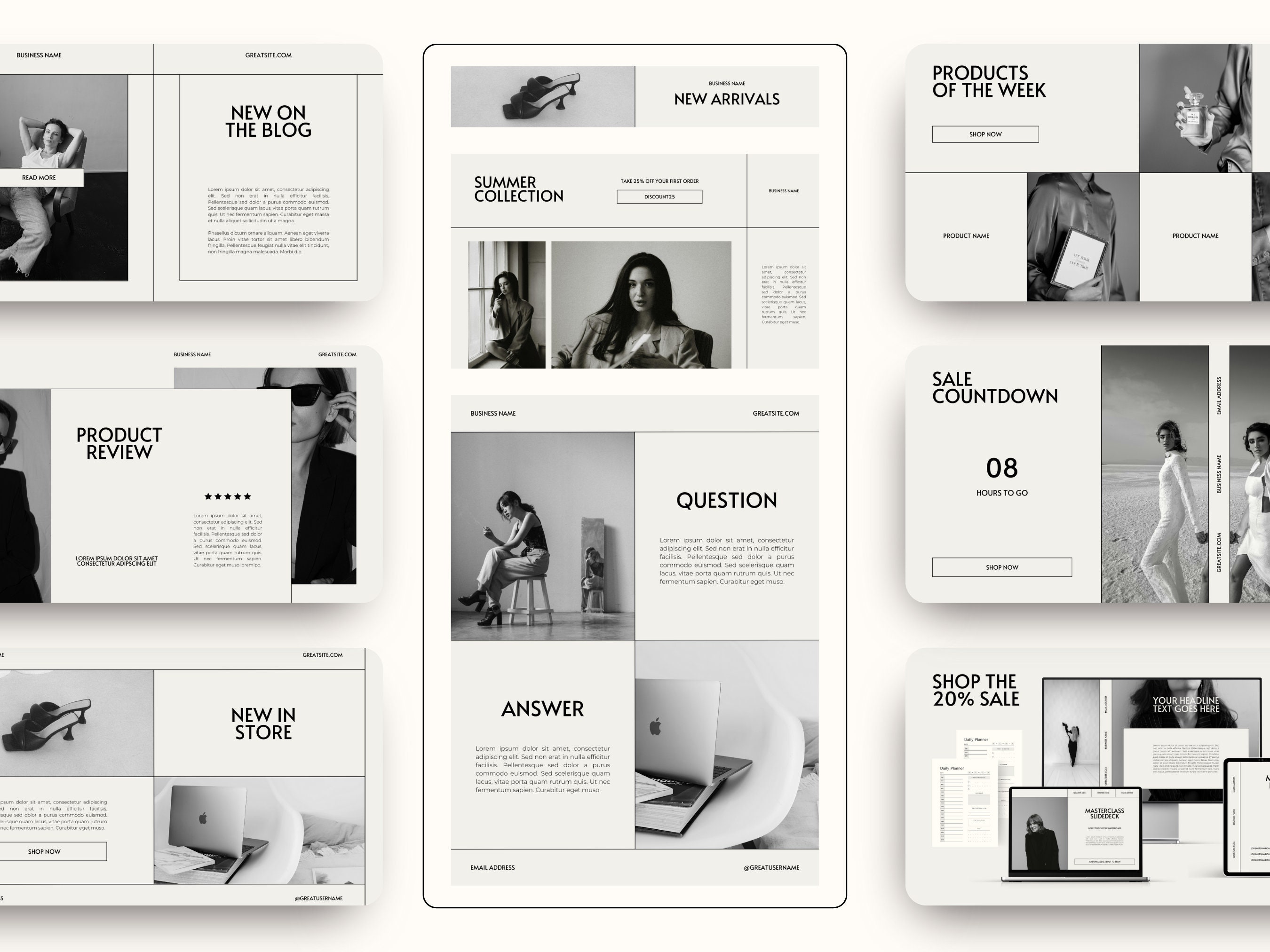 Email Marketing Templates Canva, Modern Minimalist Newsletter Template ...