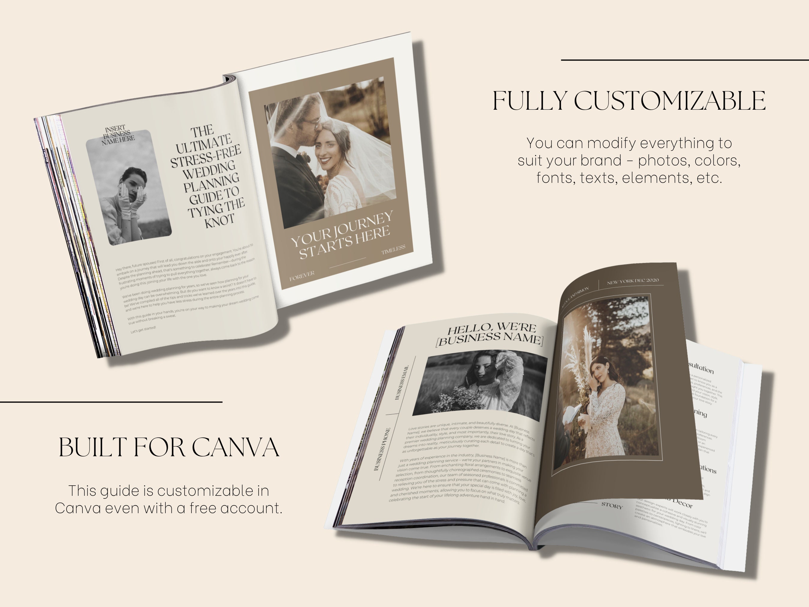 CANVA Modern Wedding Planner Client Pricing Guide With Content, Pre ...