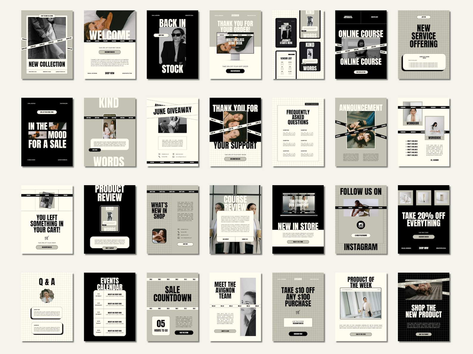 Email Marketing Templates Canva, Modern Editorial Newsletter Template ...