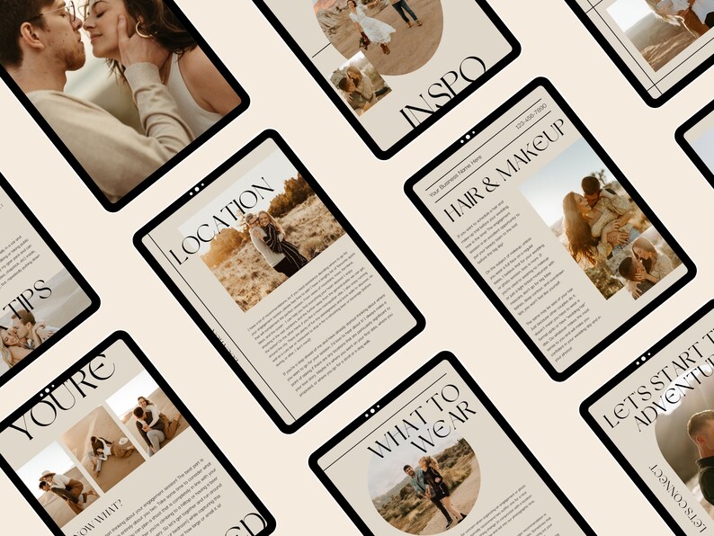 CANVA Modern Client Engagement Session Style Guide With - Etsy