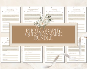 Senior Session Questionnaire Photography Template for - Etsy