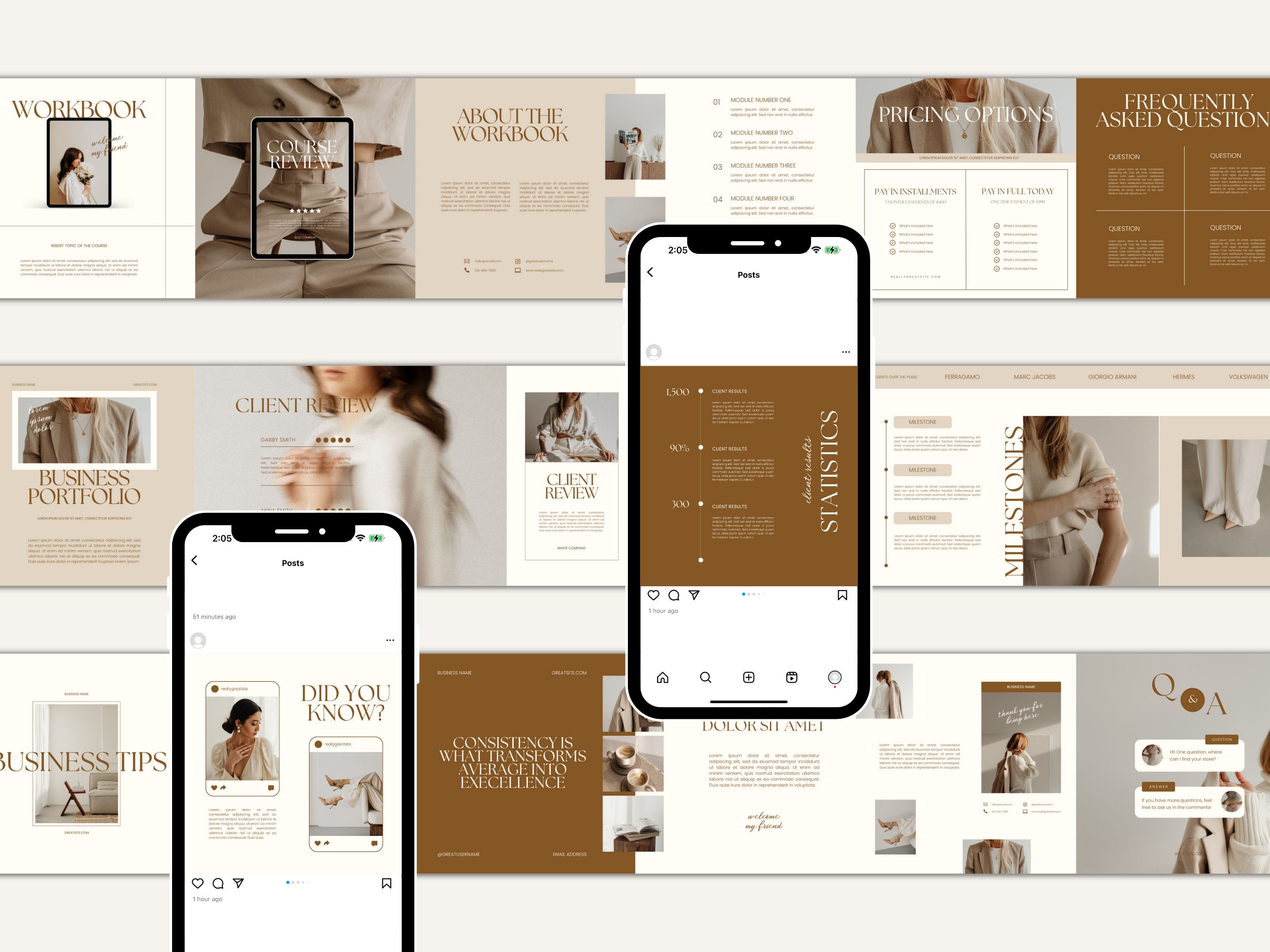 CANVA Boho Instagram Post Carousel, Editable IG Template Small Business ...