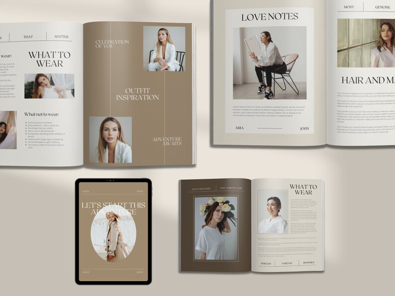 CANVA Modern Senior Session Guide With Content, Pre-written Welcome ...