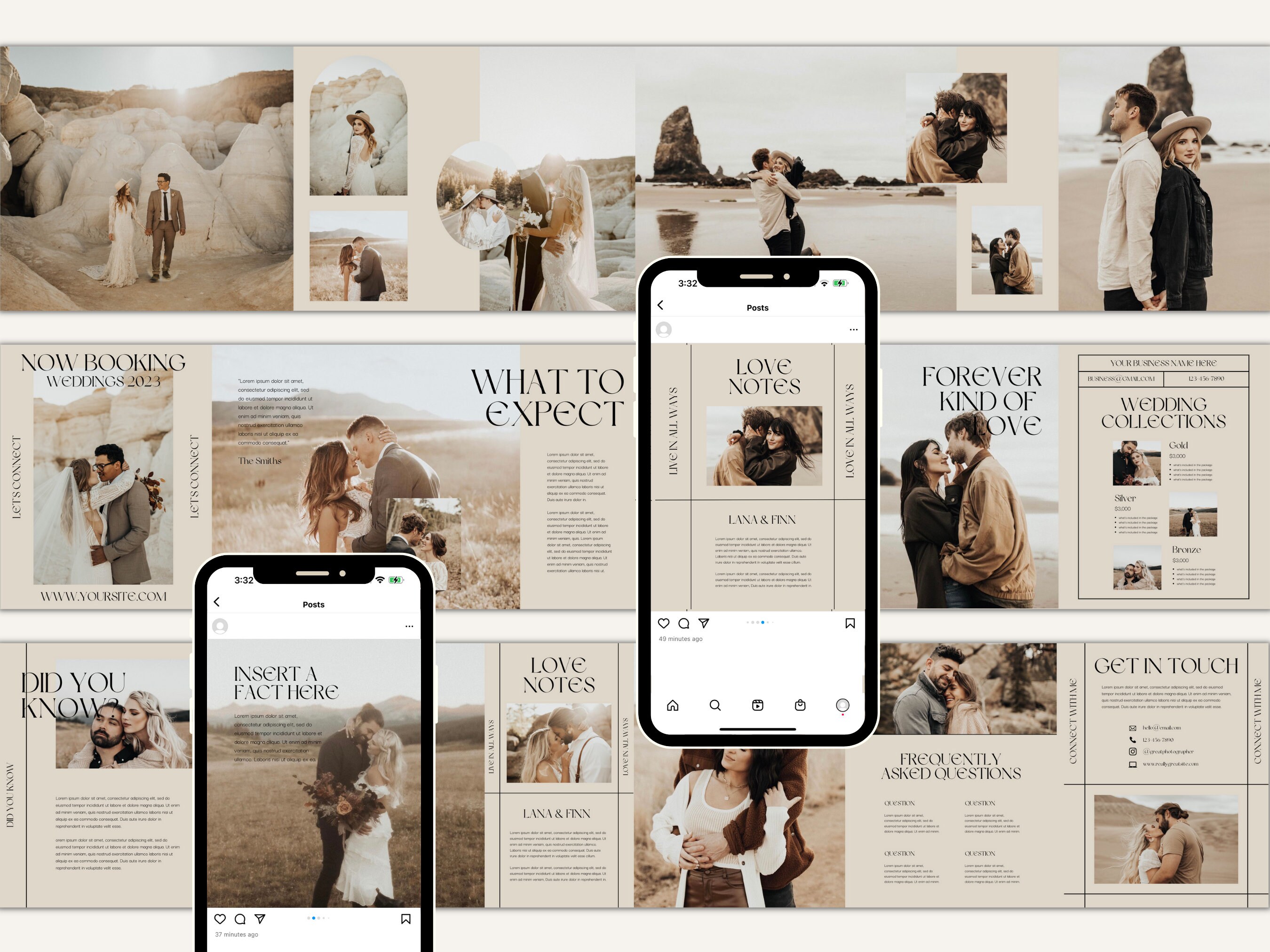 CANVA Modern Instagram Bundle Pack for Photographer IG Post - Etsy